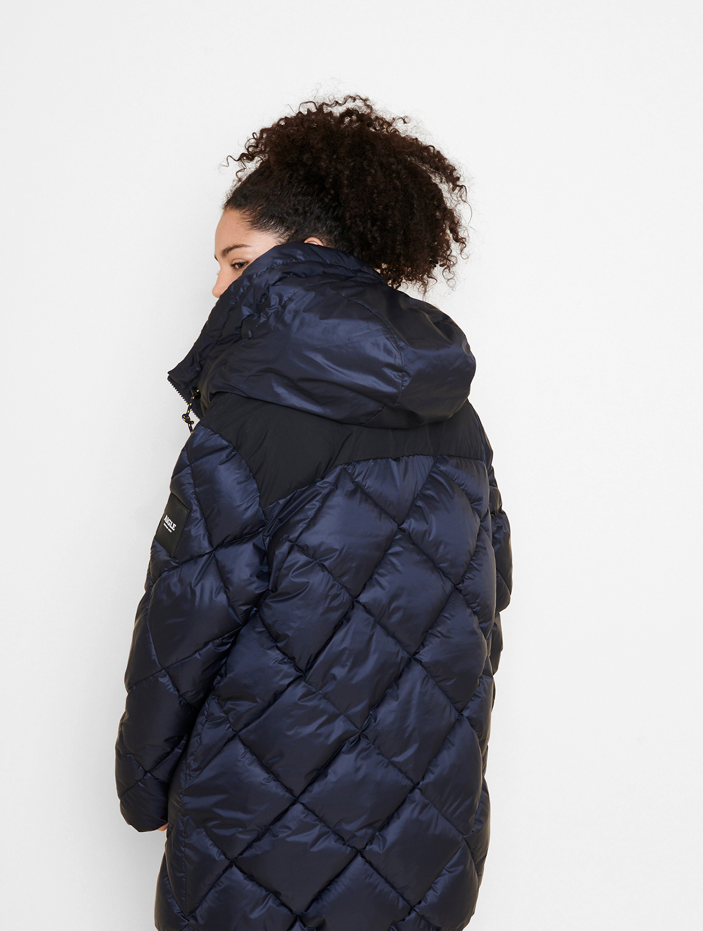 Aigle - Oversized cold-weather quilted jacket Marine aigle - Fassie mid ...