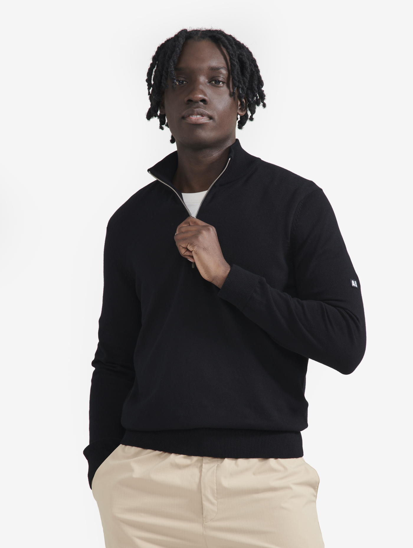 Pull col montant avec demi-zip categories | AIGLE